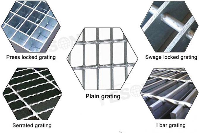 Catwalk Grid Steel Walkway Grating Hot Dip Galvanized Grating Plate